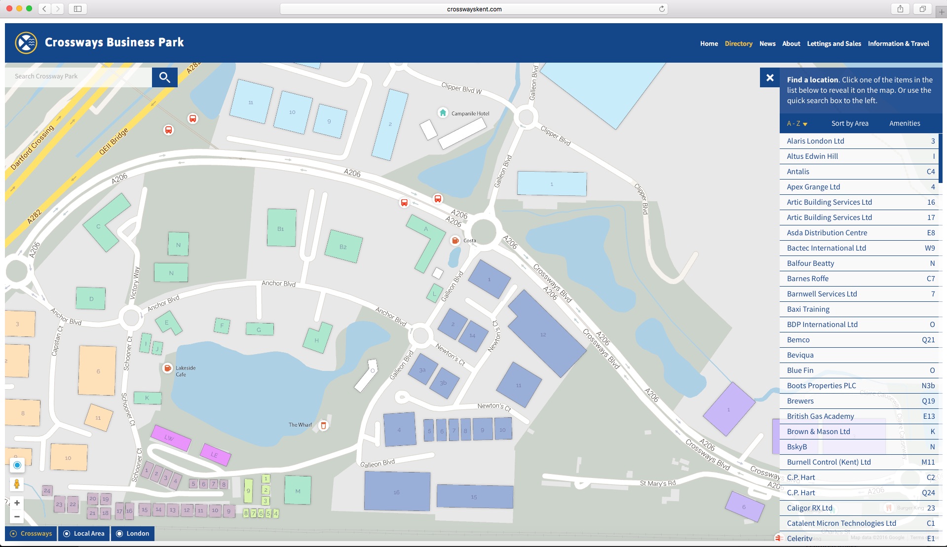 Interactive directory for a retail park » Didgeroo